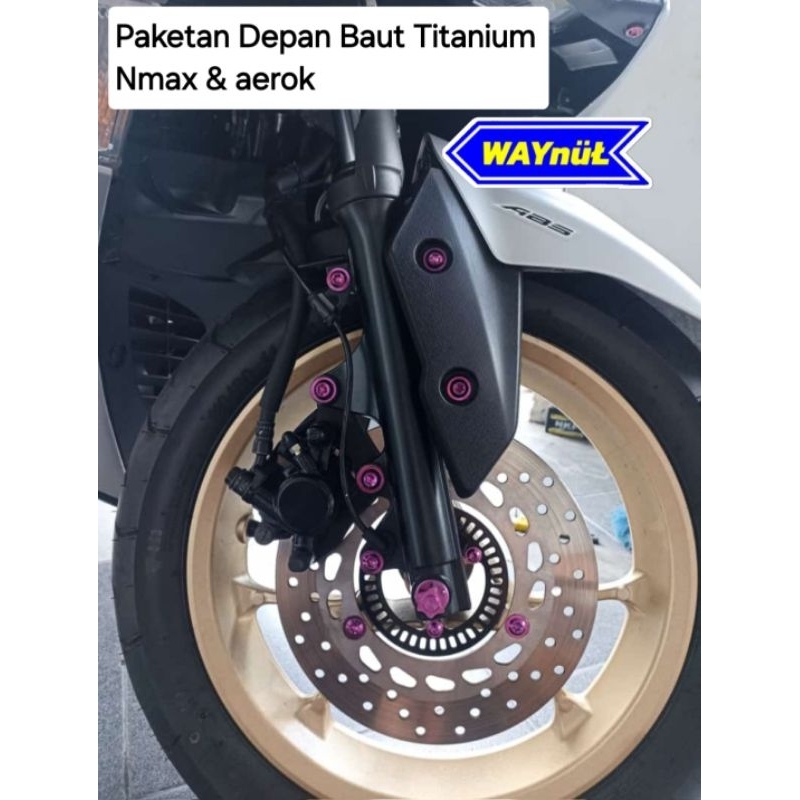Jual Paketan depan Titanium Nmax & aerok original vietnam | Shopee ...