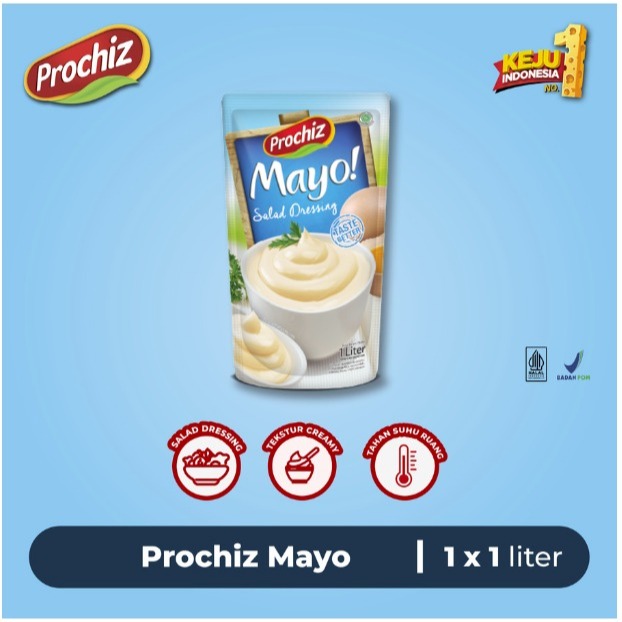 Jual Prochiz Mayo Salad Dressing 1 Liter - Prochiz Mayonaise gosend ...