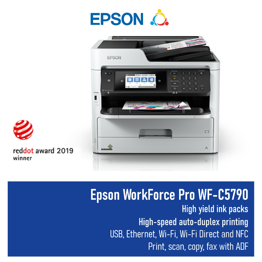 Jual Epson WorkForce Pro WF-C5790 Wi-Fi Duplex All-in-One Inkjet ...