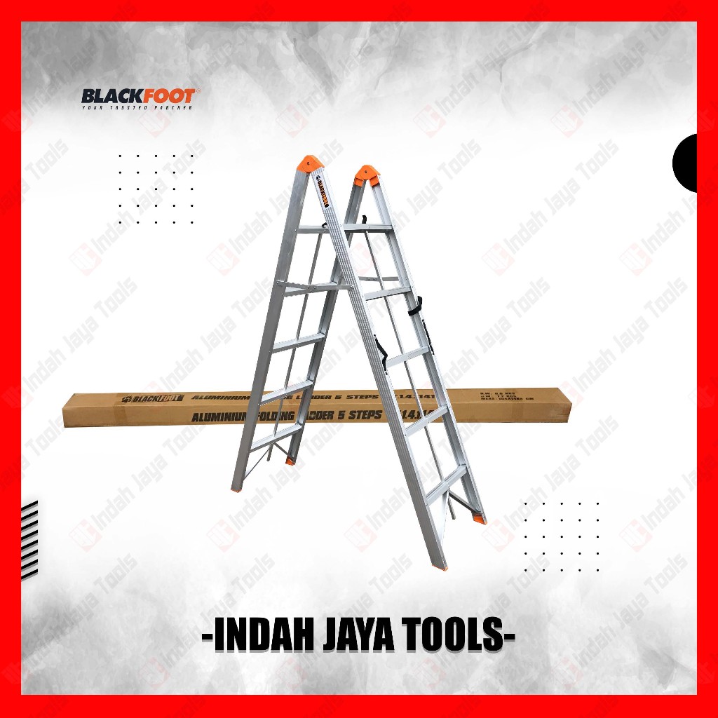 Jual BLACKFOOT Tangga Lipat Stick ALUMUNIUM 5 Step - Aluminium Folding ...
