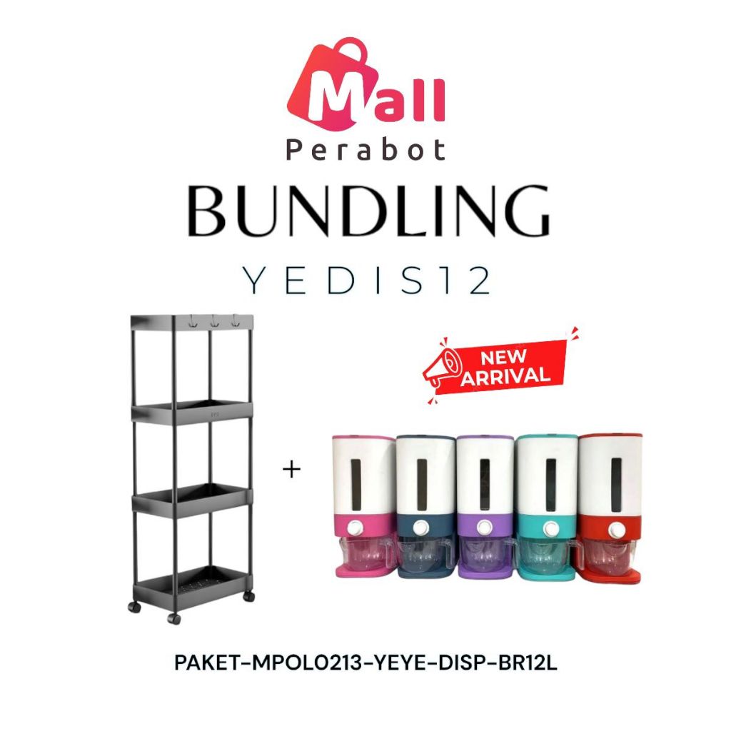Jual Mall Perabot | BUNDLING Dispenser Beras 12 Liter | Square Rak ... Jual Mall Perabot | BUNDLING Dispenser Beras 12 Liter | Square Rak ...