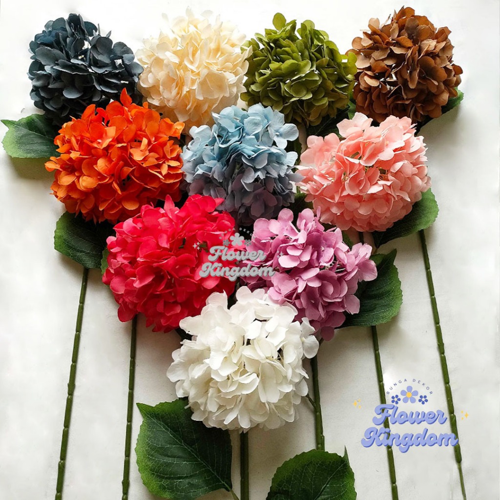 Jual Artificial Large Hydrangeas Premium Bunga Dekorasi Wedding Bunga ...