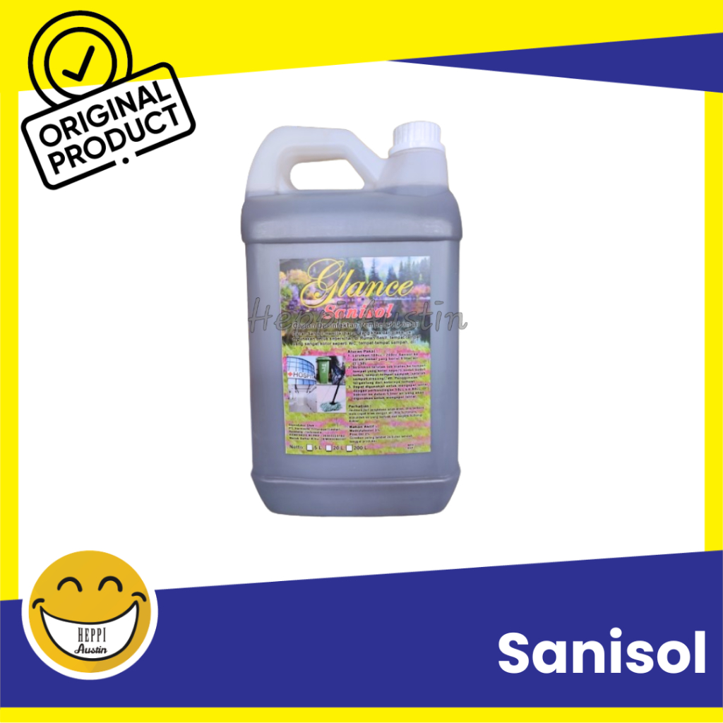 Jual Sanisol Lisol Cairan Pembersih Lantai GLANCE 5 LT | Shopee Indonesia