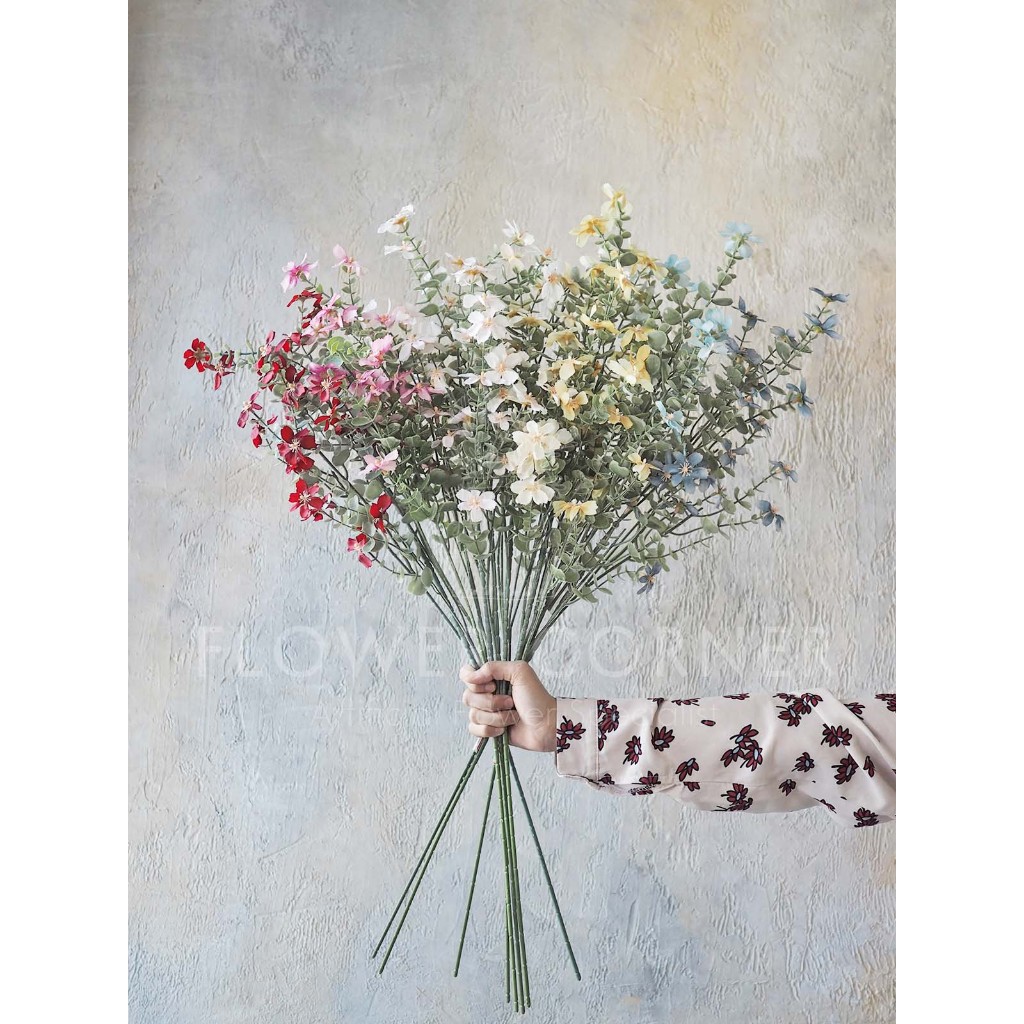 Jual Bunga Artificial Tweedia Spray Pastel Color (B24095) | Shopee ...