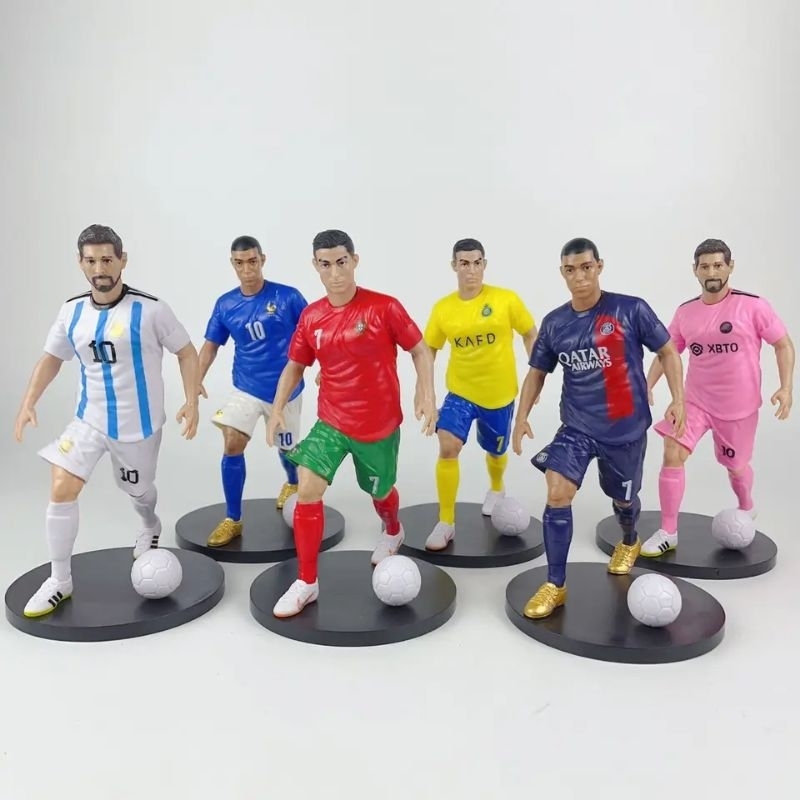 Jual Mainan Action Figure Pemain Sepak Bola Cristiano Ronaldo Lionel ...