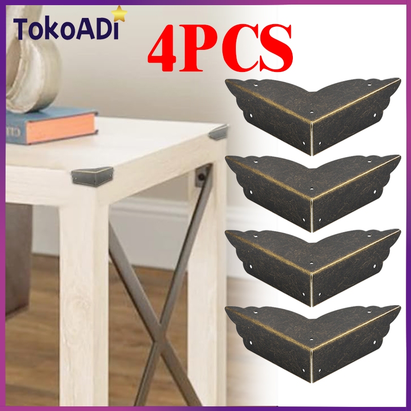 Jual 4PCS/1SET Perunggu Cover Pelindung Penghias Sudut Siku Pojokan ...