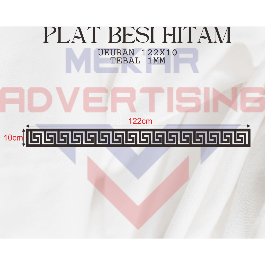 Jual PLAT BESI CUSTOM UKURAN 122*10CM | Shopee Indonesia