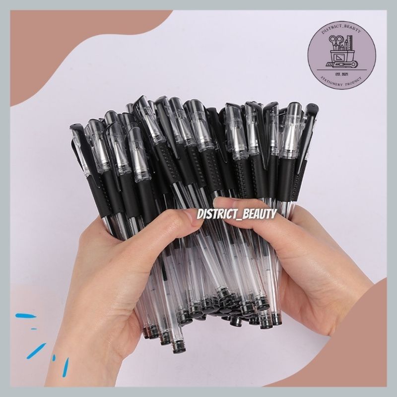 Jual PULPEN MIMI TERMURAH ISI 12 PCS HARGA SELUSIN GEL PEN MIMI HITAM ...