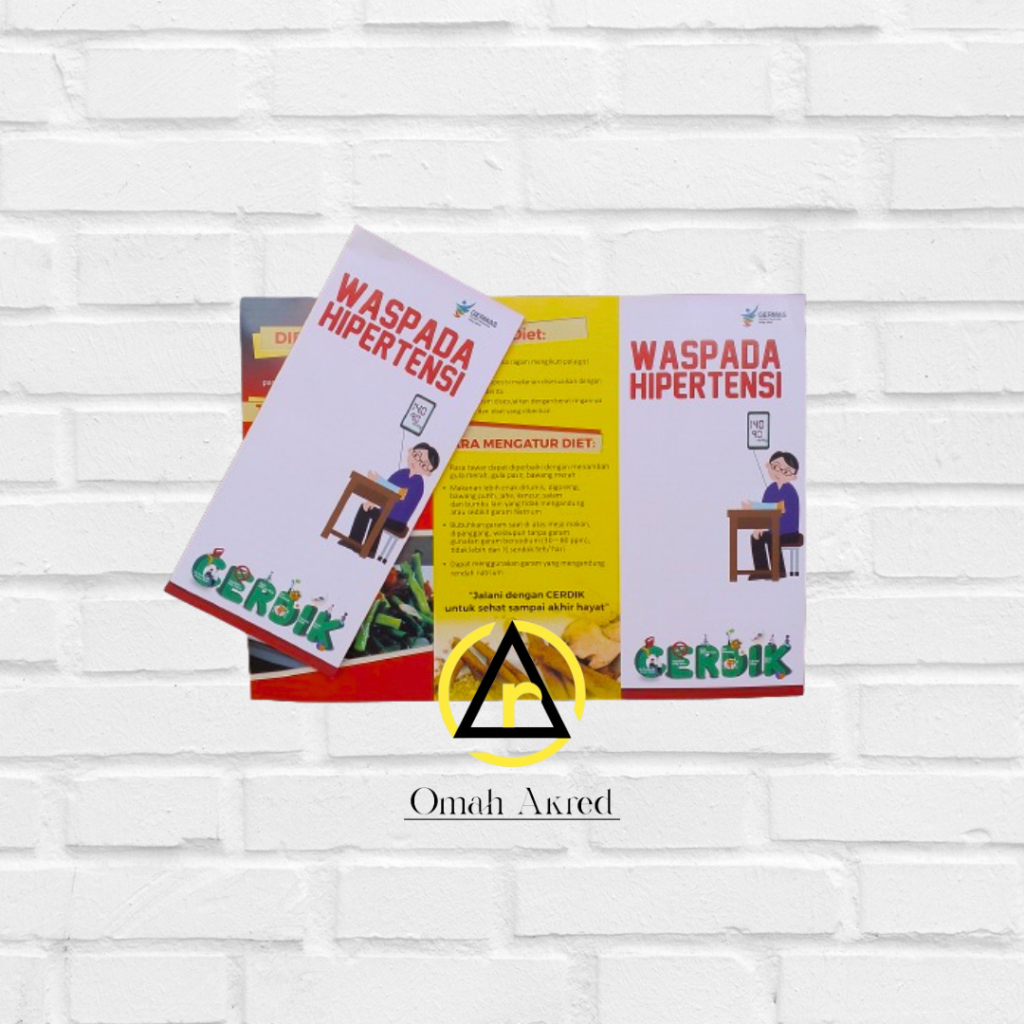Jual Leaflet Waspada Hipertensi - Leaflet Kendalikan Tekanan Darah ...