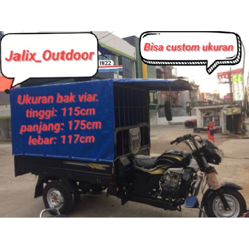 Jual Terpal krodong viar 3roda,,bahan cv tentara tebal bebas custom ...