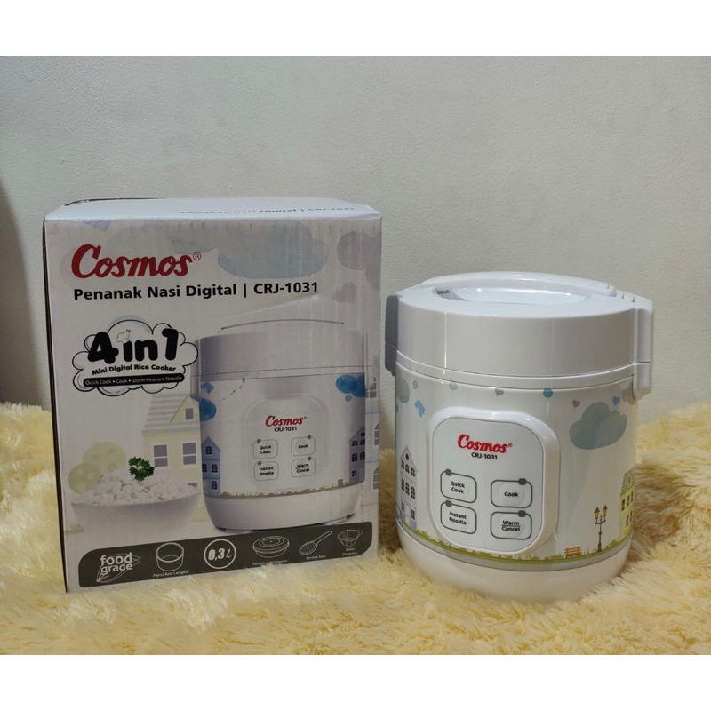 Jual Cosmos CRJ-1031 Digital Rice Cooker 0.3 L (Travel Series) | Shopee ...