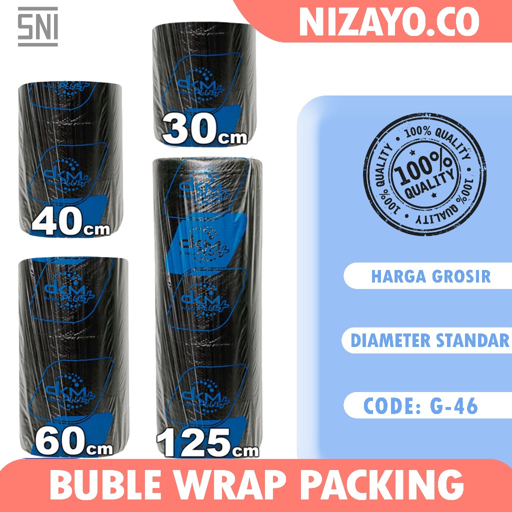 Jual buble putih eco BAGUS Bubble Wrap PUTIH 1 ROLL ECO ( 125 cm x 50 m ...