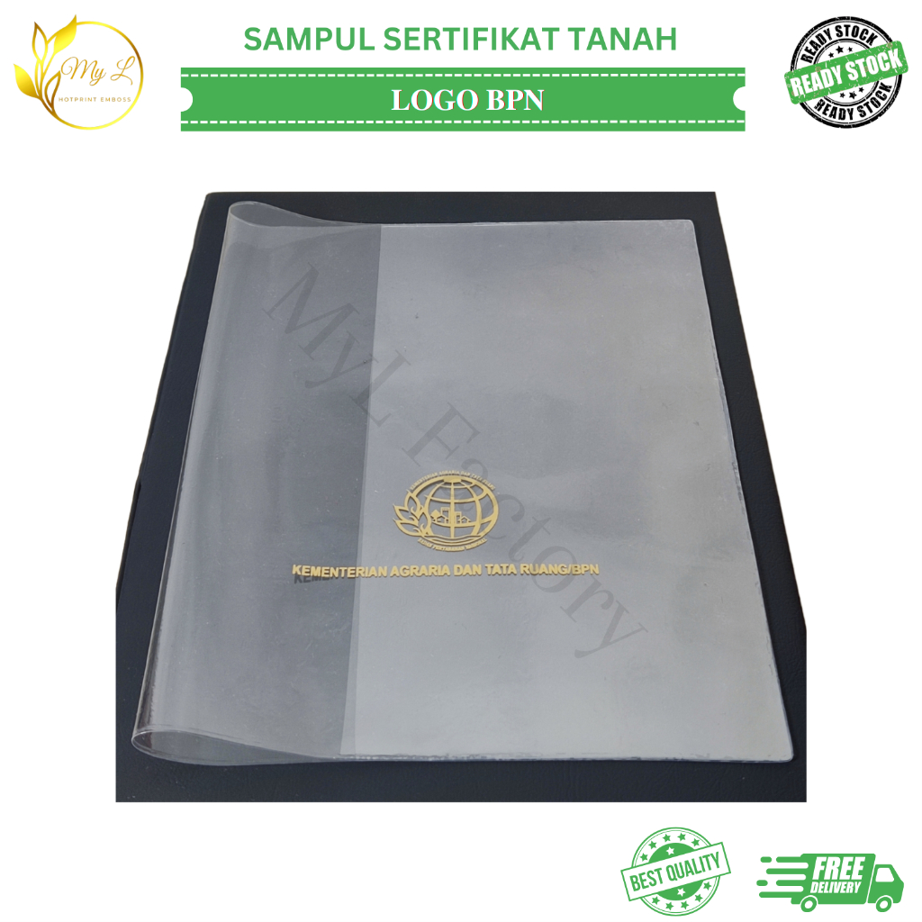 Jual My.L Sampul Sertifikat Tanah Notaris & PPAT Bahan Mika Tebal ...