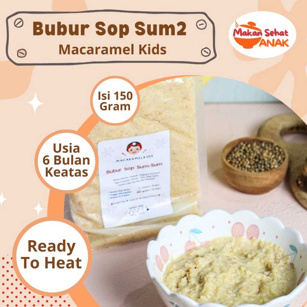 Jual Macaramel Kids Bubur /Puree (Ayam Jagung/ Sup Sumsum/ Hati Telur ...
