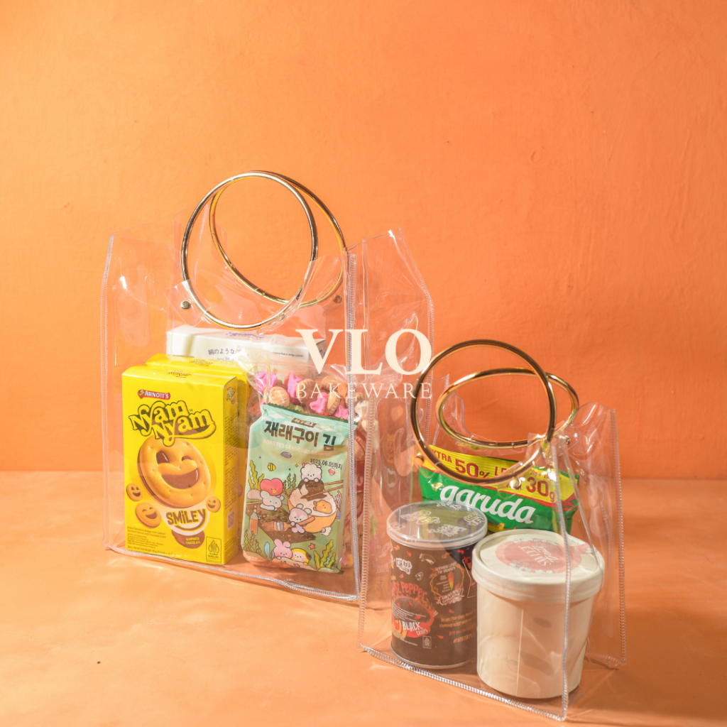 Jual Tas PVC ada handle | tas mika transparan bahan premium | Shopee ...