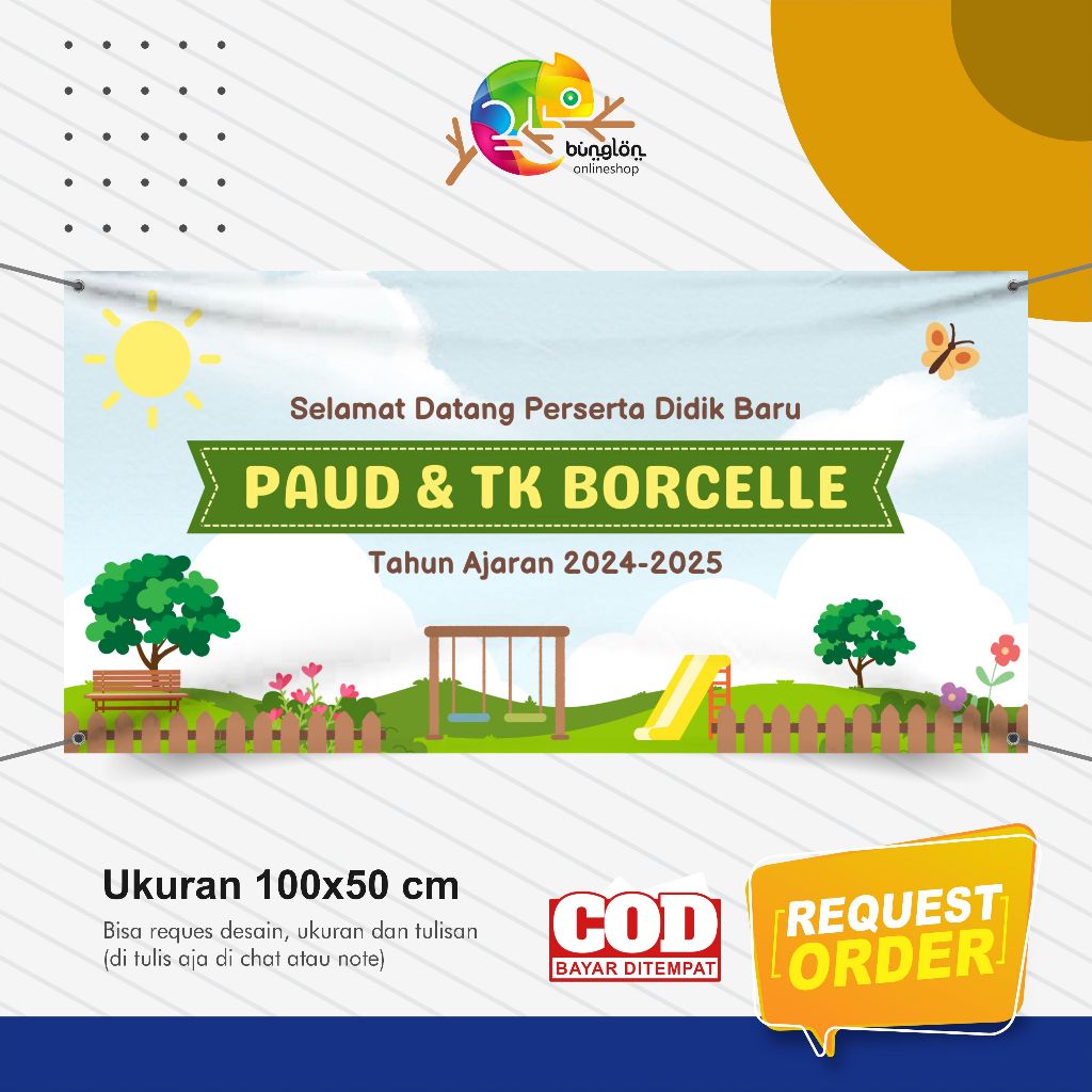 Jual Spanduk Banner Putih Colorful Illustrative Banner Lomba Mewarnai-3 ...