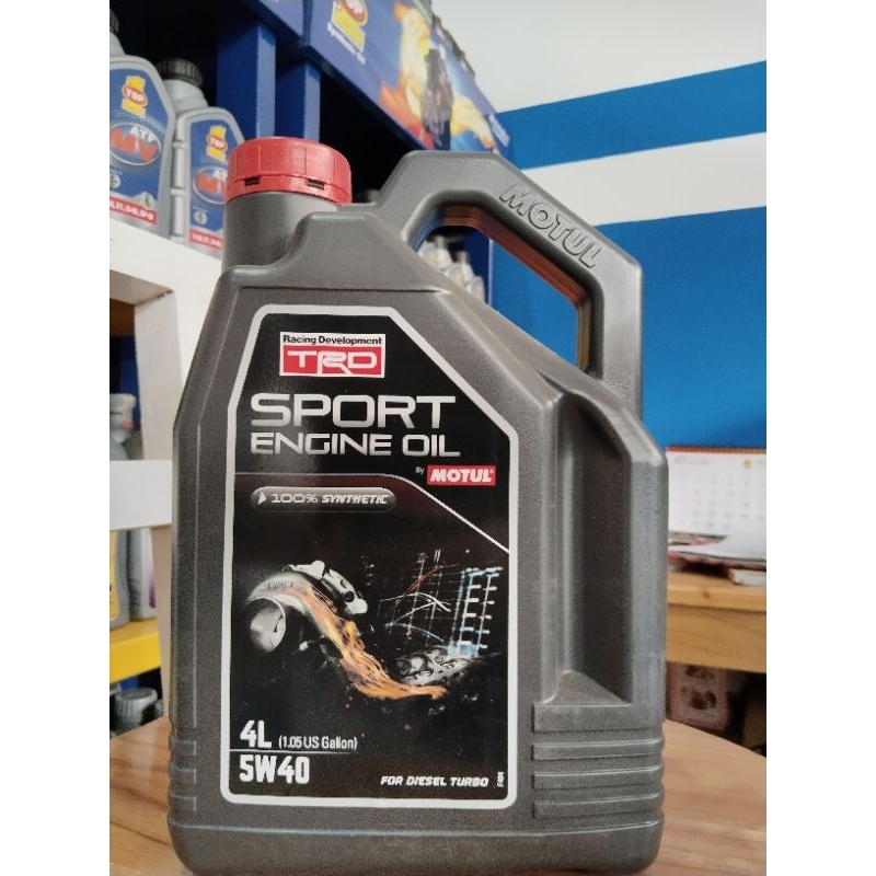 Jual oli motul TRD sport engine oil diesel turbo 5w-40 full synthetic ...