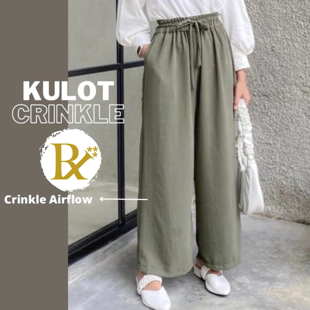 Jual Celana Kulot Wanita Crinkle Premium JUMBO XXL - Celana Wanita ...