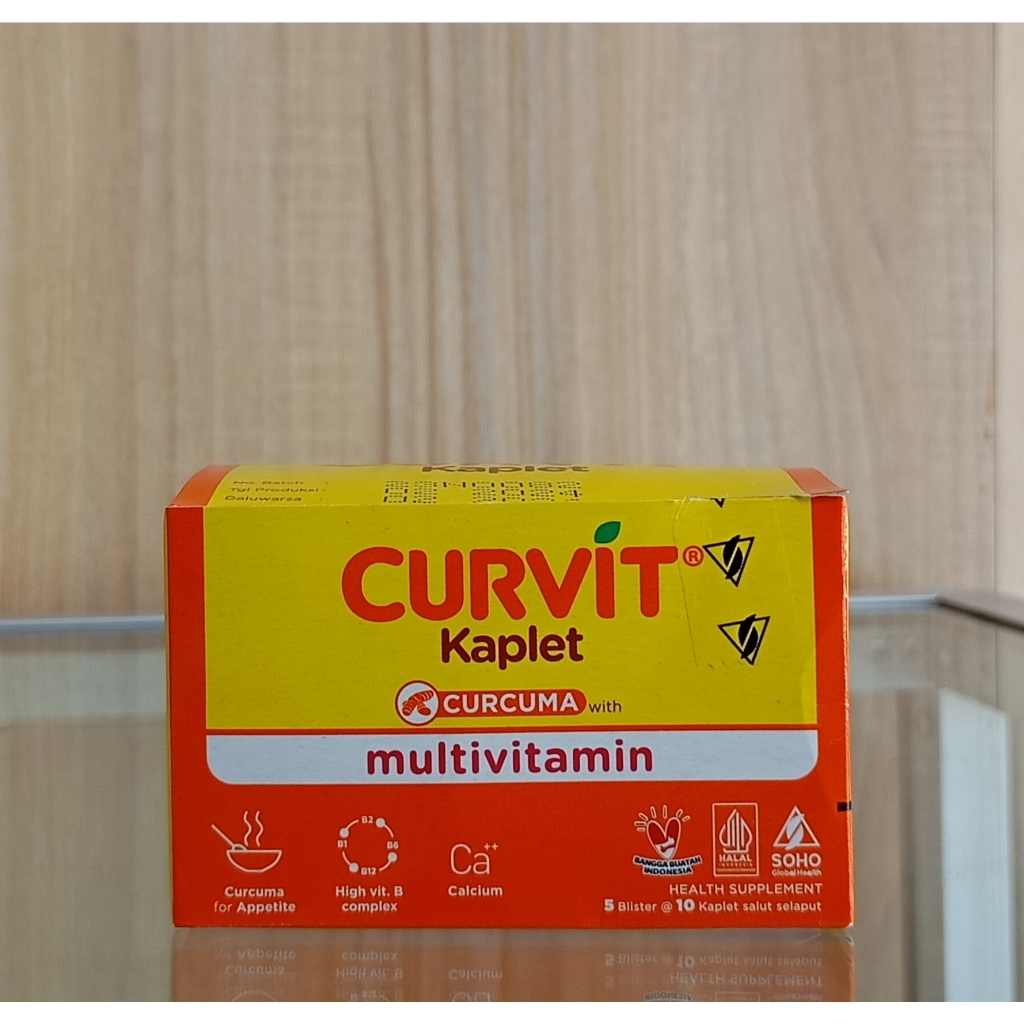 Jual Curvit untuk Meningkatkan Nafsu makan (1 Strip @10 Kaplet ...