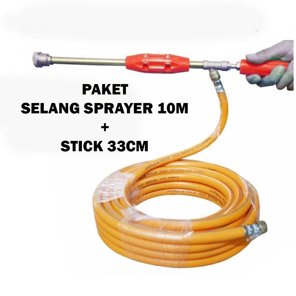 Jual PAKET TEKIRO Selang Kompresor / Selang Power Sprayer 10 METER ...