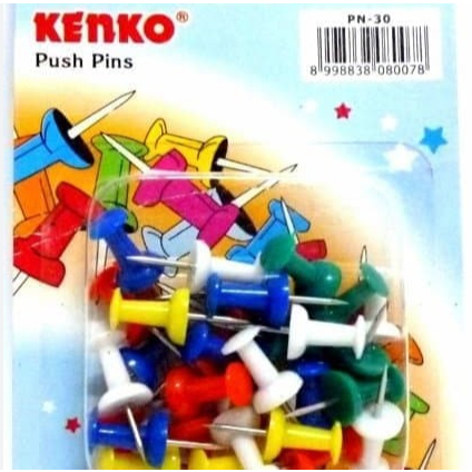 Jual KENKO - Push Pin PN-30 / Paku Warna Tusukan Gabus Styrofoam ...