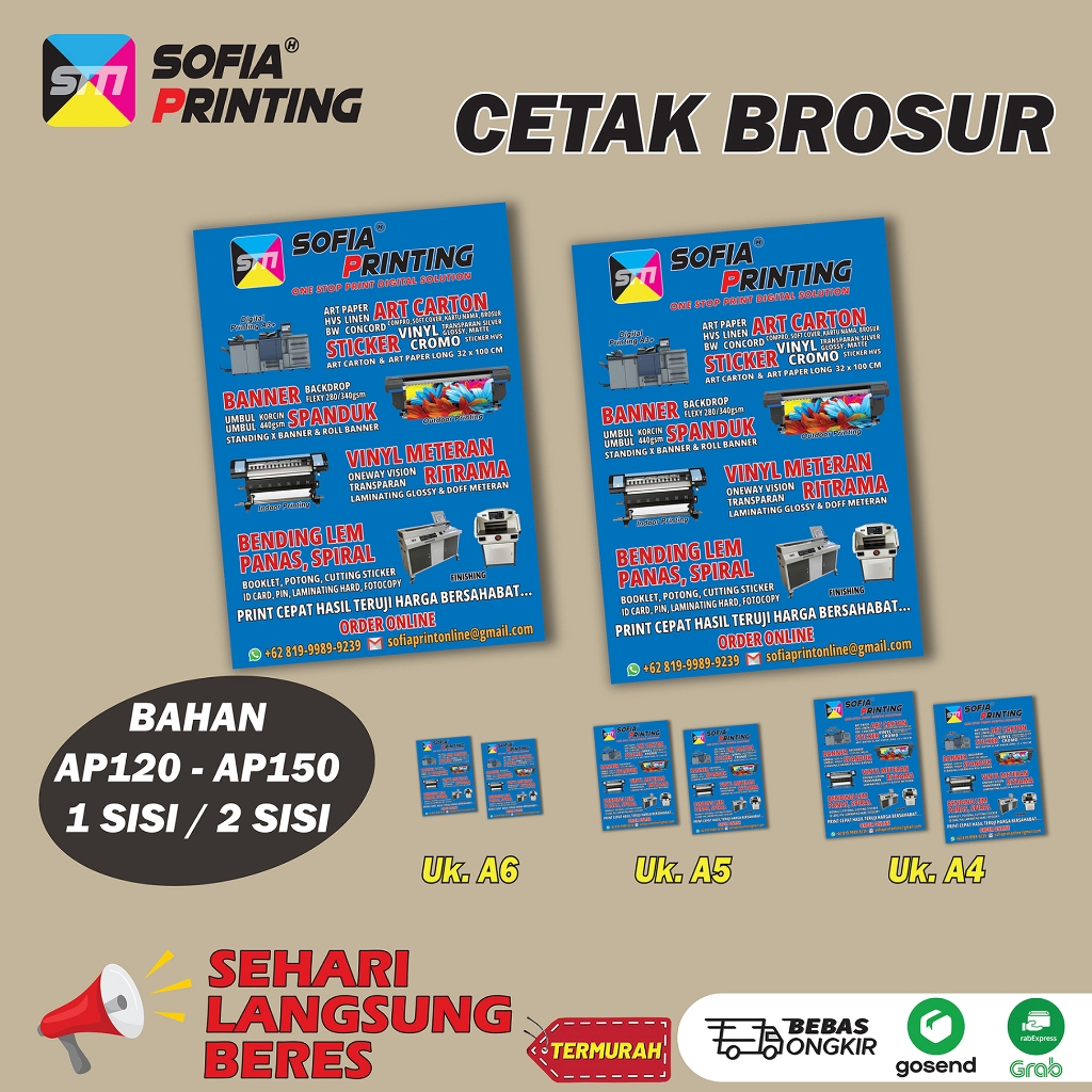 Jual Cetak Brosur | Print Brosur Flyer A5 Murah | 1 Sisi / 2 Sisi ...