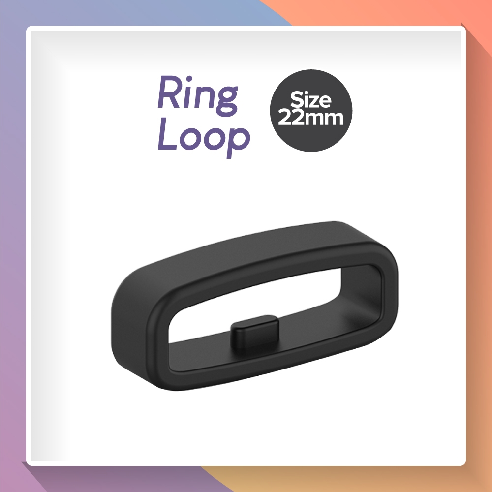 Jual Rubber Ring Loop Strap Size 18 20 22 MM Pengait Karet Strap Jam ...