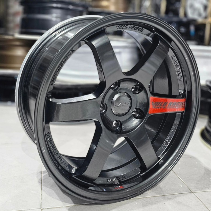 Jual velg mobil flow forming r17 TE37 SL lebar 8 et 40 velg ring 17 juke innova alphard hrv crv ...
