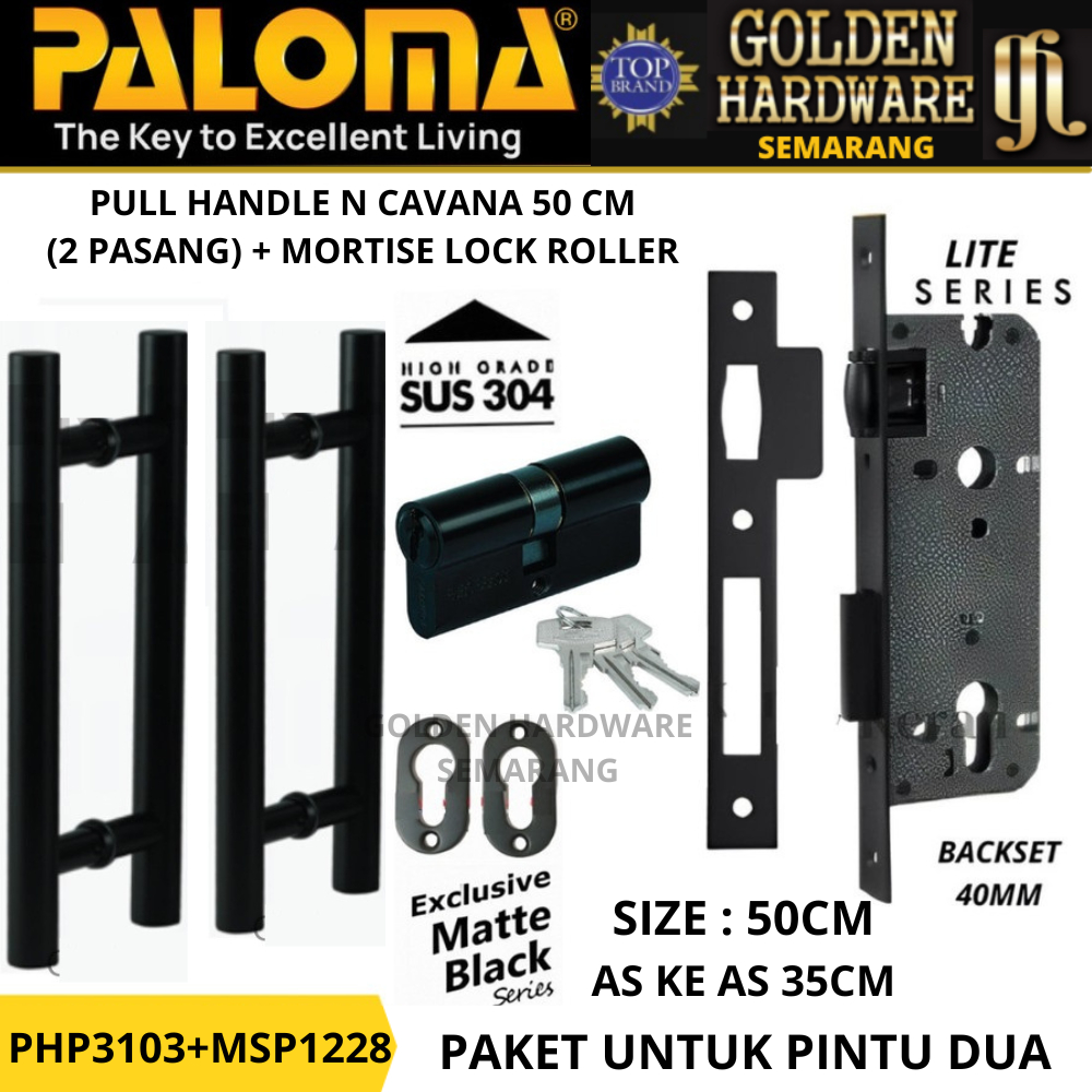 Jual Tarikan Pintu Pull Handle Paloma Set Kunci PHP 3103 (2 PSG) MSP ...