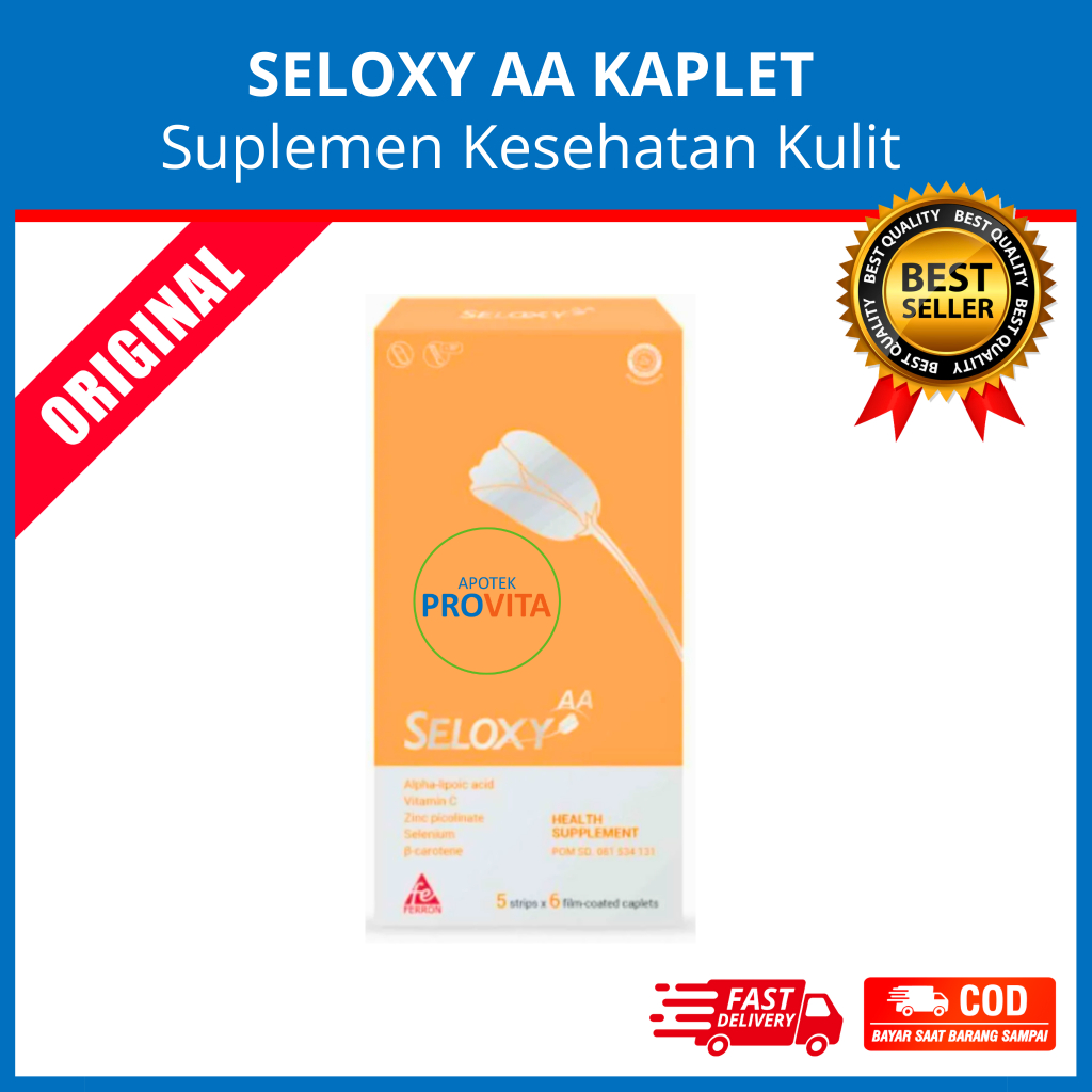 Jual SELOXY AA KAPLET - Suplemen Kesehatan Kulit | Shopee Indonesia