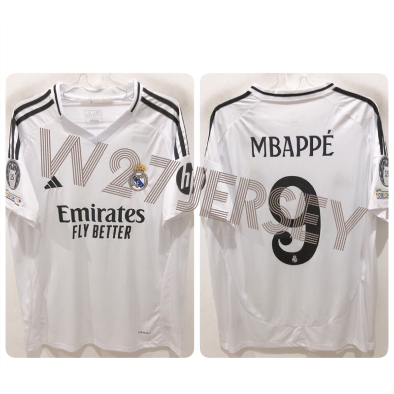 Jual JERSEY MAD-R1D HOME 2024-2025 name player Mbappe + Patch | Shopee ...