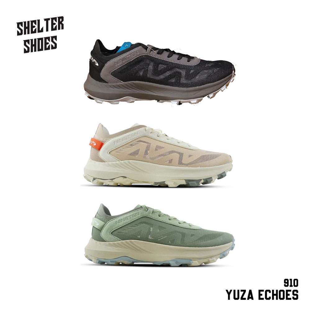 Jual SEPATU RUNNING NINETEN 910 YUZA ECHOES 3 WARNA TRAIL RUN SHOES ...