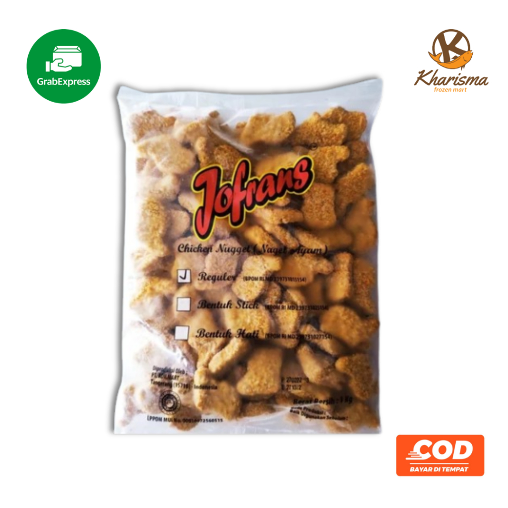 Jual Jofrans Nugget Ayam 1kg Frozen Food (Area Sumbar) | Shopee Indonesia