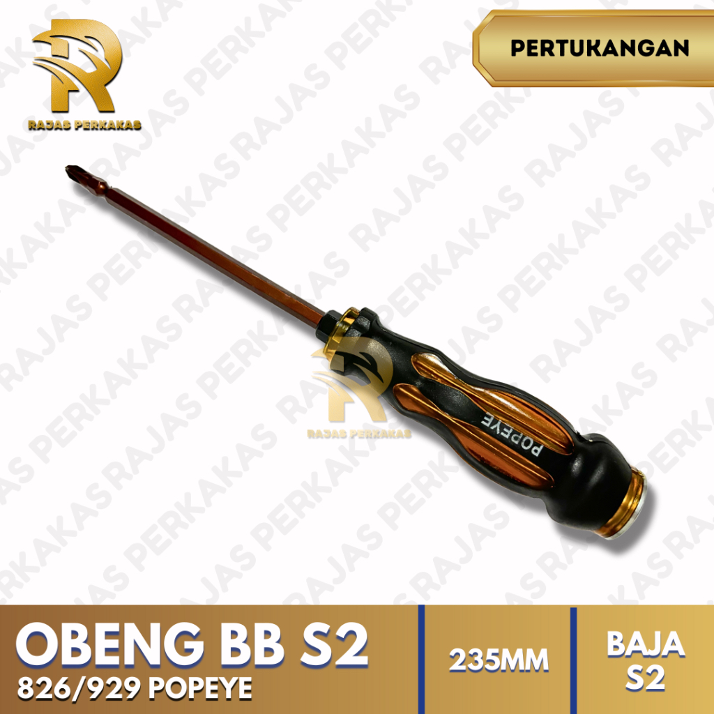 Jual OBENG KETOK BOLAK BALIK S2 826/929 POPEYE / OBENG KARET PUKUL 2 ...