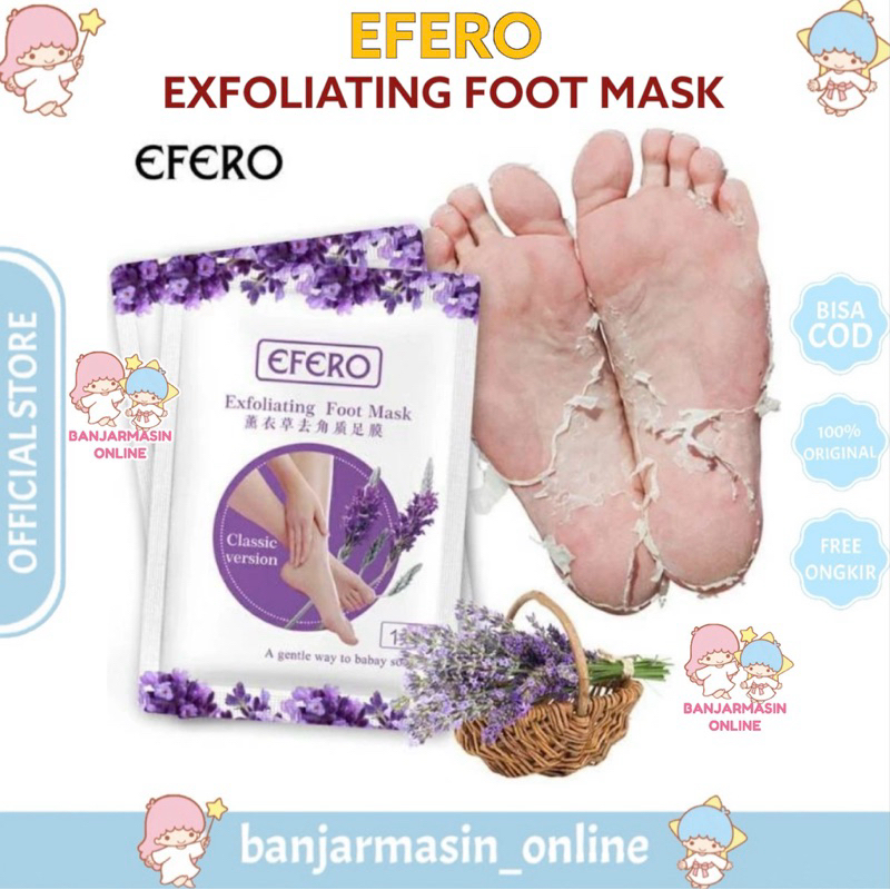 Jual EFERO Exfoliating Foot Hand Mask Masker Kelupas Kaki Tangan Efero ...