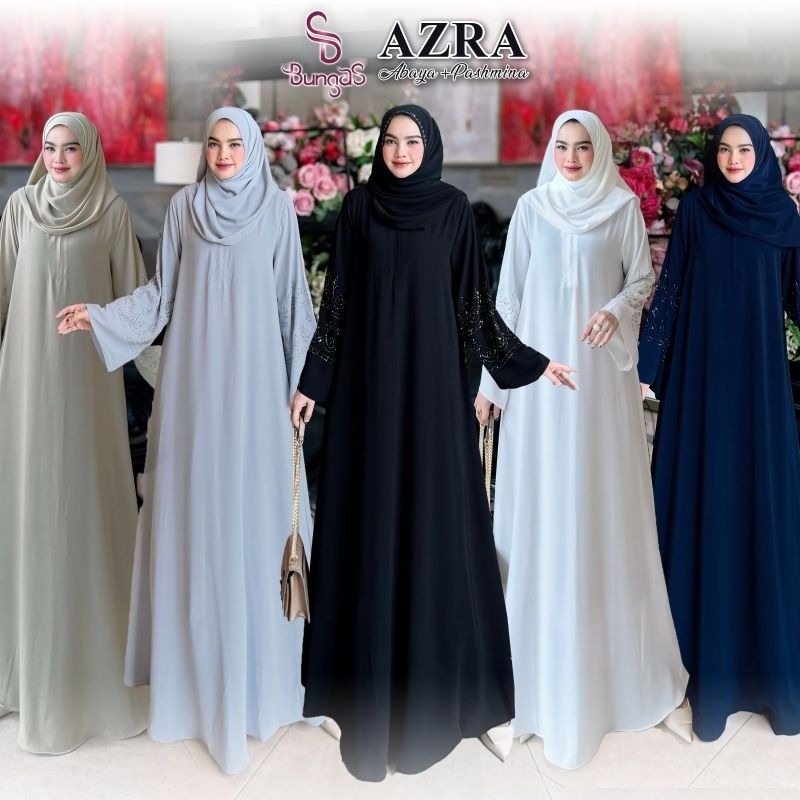 Jual Azra syari set pasmina original Bungas Fashion | Shopee Indonesia