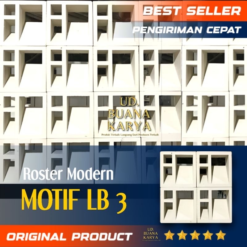 Jual Roster Motif LB 3 , Roster Hias Variasi, Roster Beton Minimalis ...