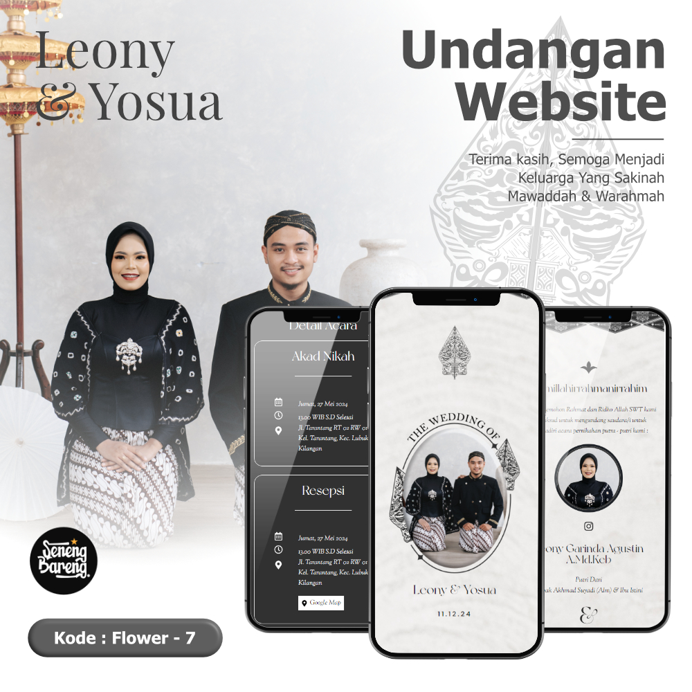 Jual Undangan Pernikahan Digital Website Aesthetic Adat Jawa, Tema ...