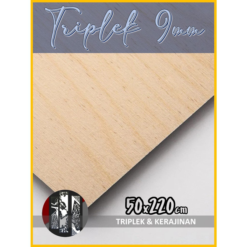 Jual Triplek 9mm 50x220 cm Kualitas Premium Plywood Multiplek 9 mm 50 x ...