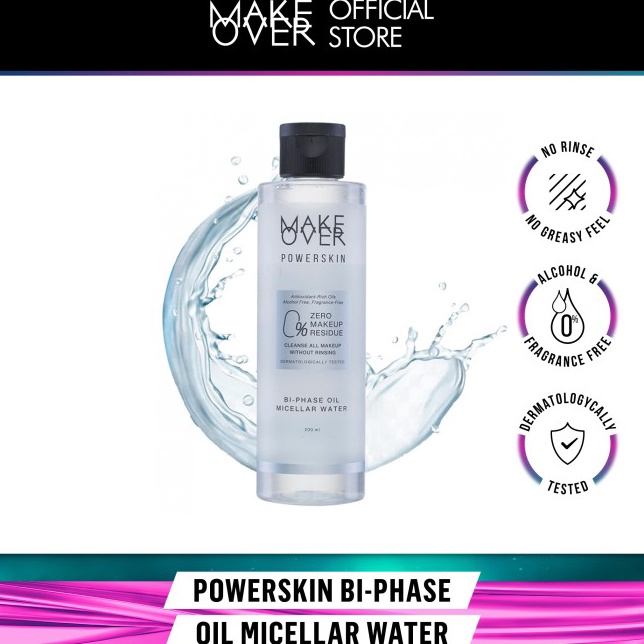 Jual Model Baru Make Over Powerskin BiPhase Oil Micellar Water 2 mL ...