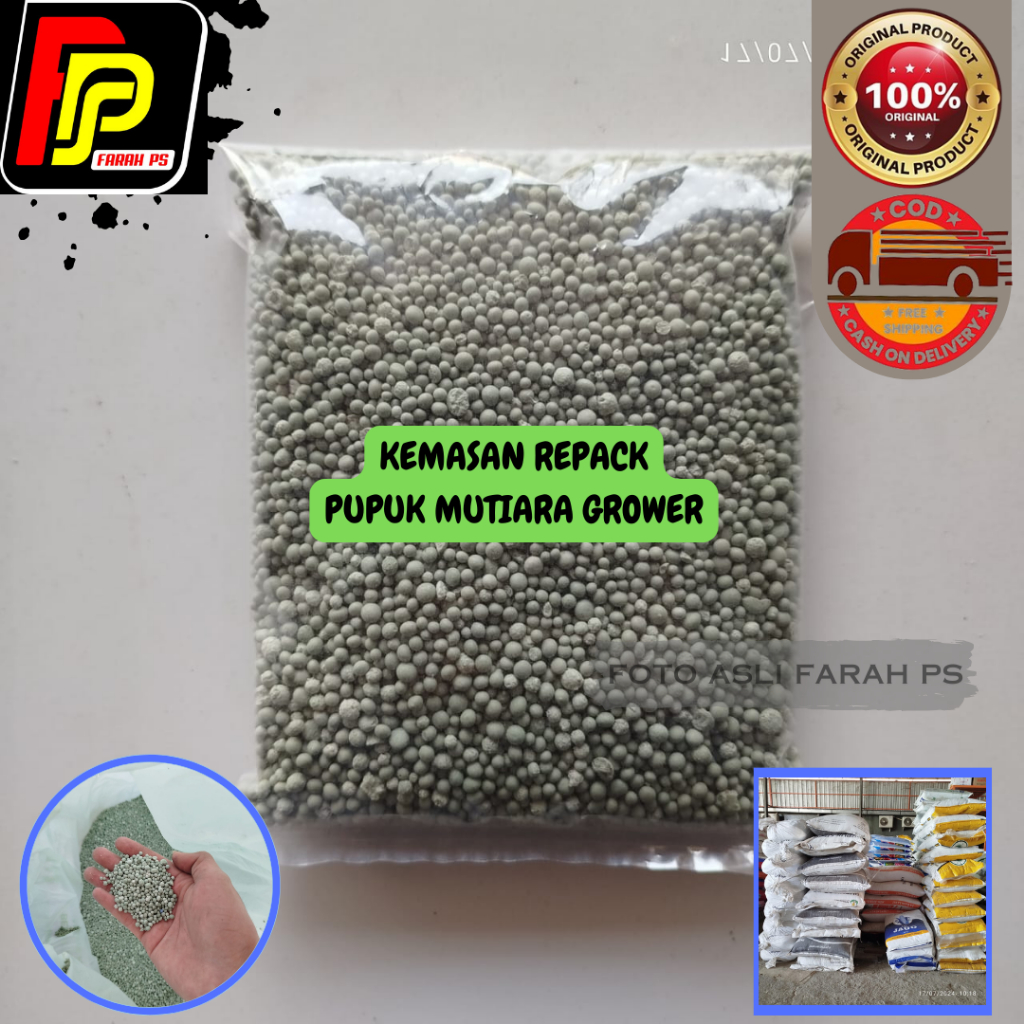 Jual Pupuk NPK Mutira Grower 500 gr - Kemasan Repacking / ECER | Shopee ...