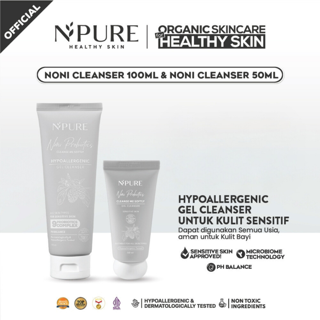 Jual QEILA - NPURE NONI PROBIOTICS CLEANSE ME SOFTLY GEL CLEANSER ...