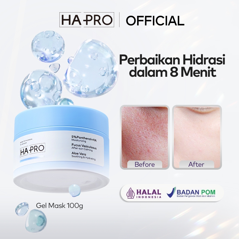 Jual [HAPRO] HA PRO Instant Hydrating Calming Sleeping Mask 100gr Gel ...