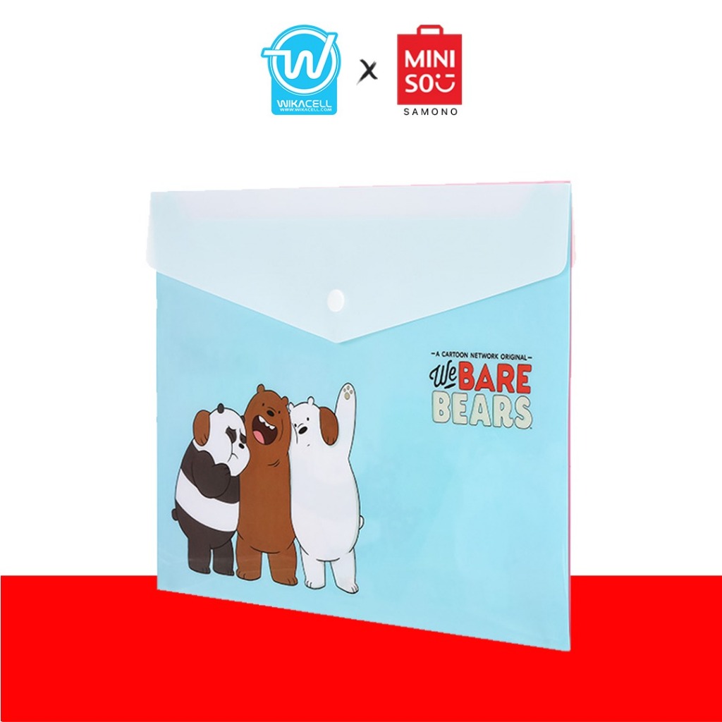 Jual Miniso PP Folder We Bare Bears Collection Size A4 | Shopee Indonesia