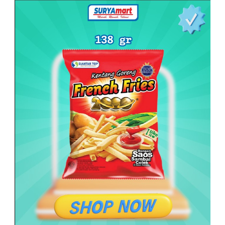 Jual Snack French Fries Premium 2000 130 gr | Shopee Indonesia
