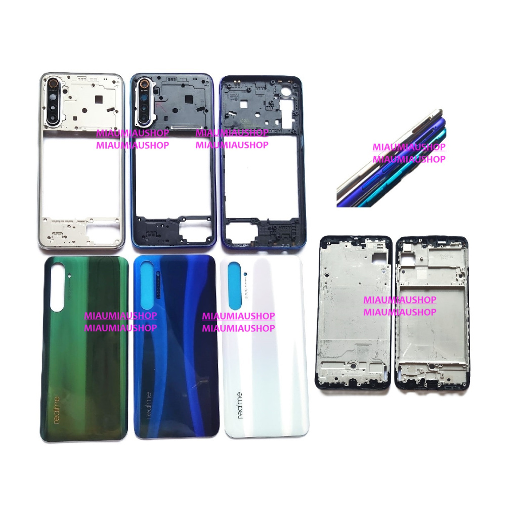 Jual Back Casing Kesing Housing Frame Backdoor + Tulang Bezel Realme XT ...