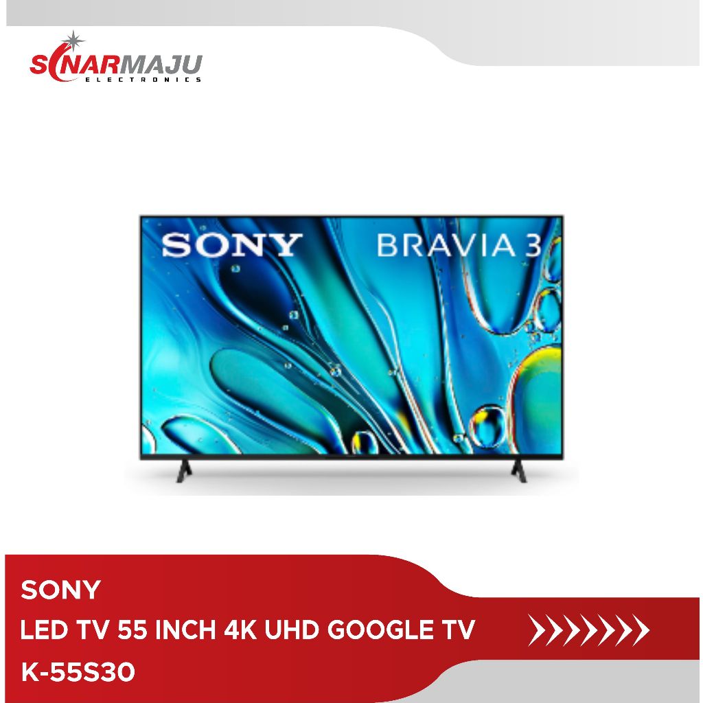 Jual LED TV 55 INCH BRAVIA SONY 4K UHD GOOGLE TV K-55S30 | Shopee Indonesia