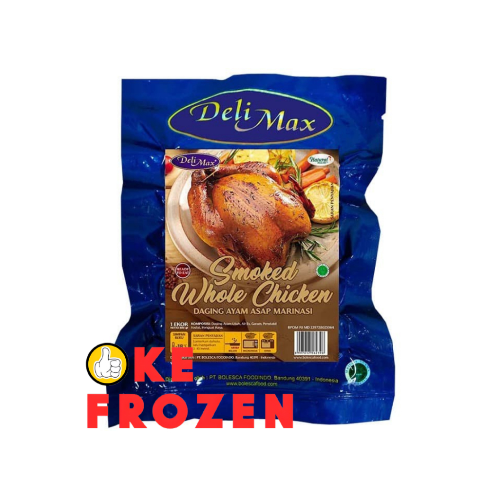 Jual DELI MAX SMOKED WHOLE CHICKEN PROBIOTIK 800GR | Shopee Indonesia