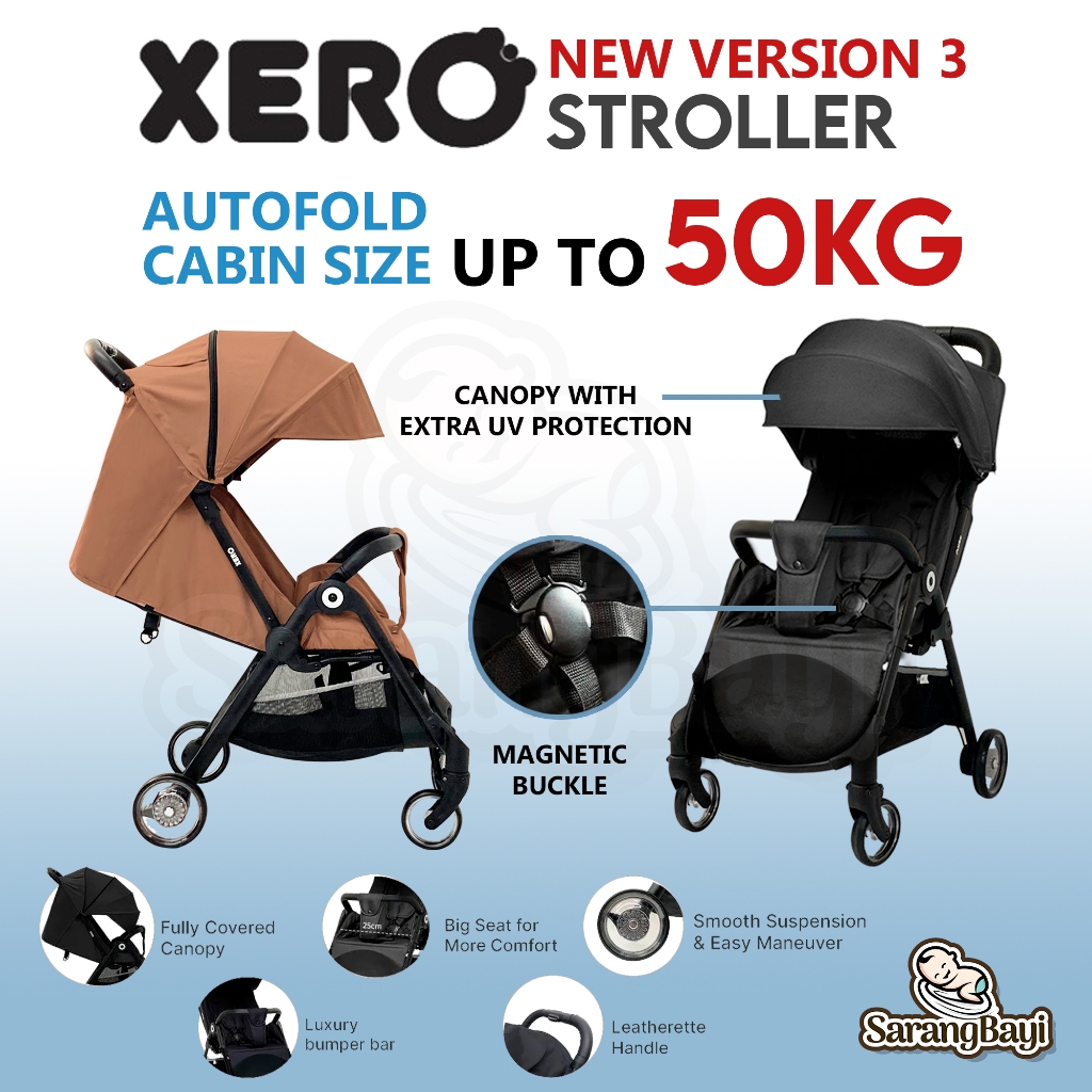 Jual Xero 3 Stroller Autofold Cabin Size New Version Xero3 / Kereta ...