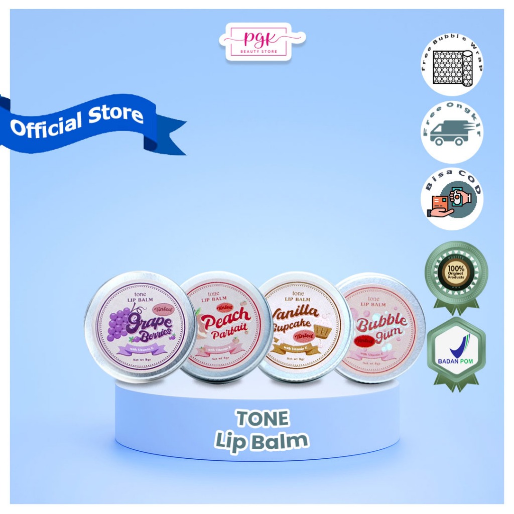 Jual Tone Lip Balm | Fresh look, Tinted Formula | Shopee Indonesia